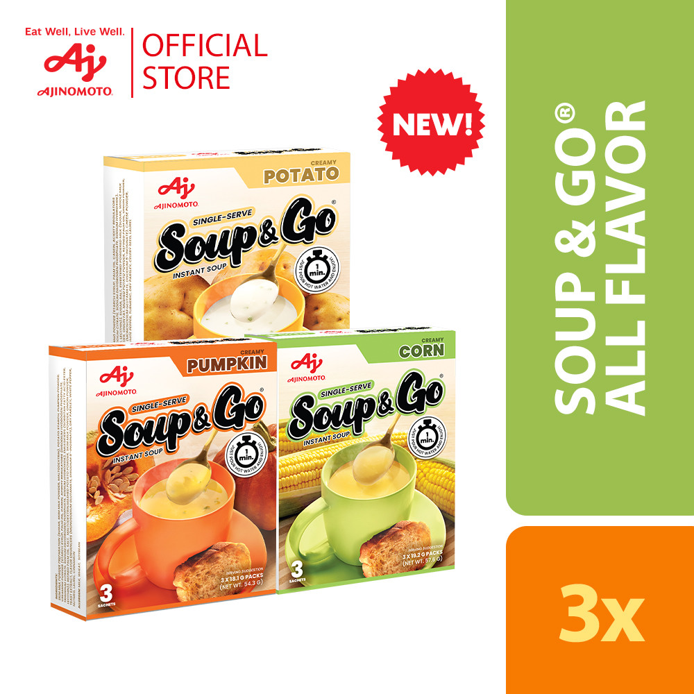 Soup & Go® CREAMY Soup Trio Pack (Pumpkin, Corn, and Potato) | Shopee ...
