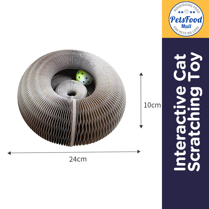 Interactive Cat Scratching Toy with Ball Climbing Frame & Claw Grinder ...