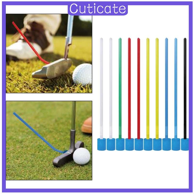[CUTICATE] 10 Pieces Golf Club Alignment Sticks Portable Lie Angle Tool ...