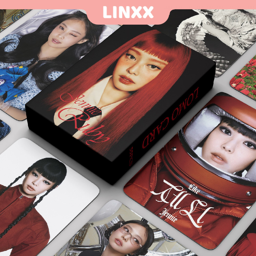 LINXX 55PCS Blackpink Group RUBY JENNIE Solo Album LOMO Cards Kpop Girl ...