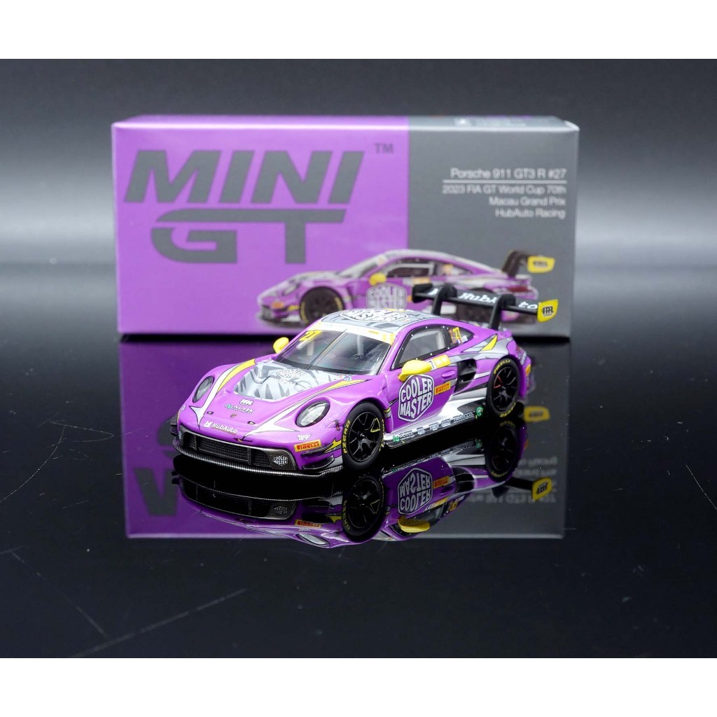 MINI GT 1/64 793 PORSCHE 911 GT3 R 27 HUBAUTO RACING 2023 FIA GT WORLD ...