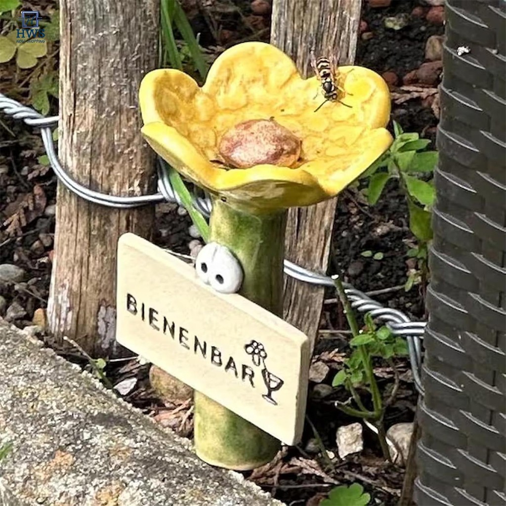 Bee Drinking Cup for Garden Eco-Friendly Pollinator Feeder Ideal Gift ...