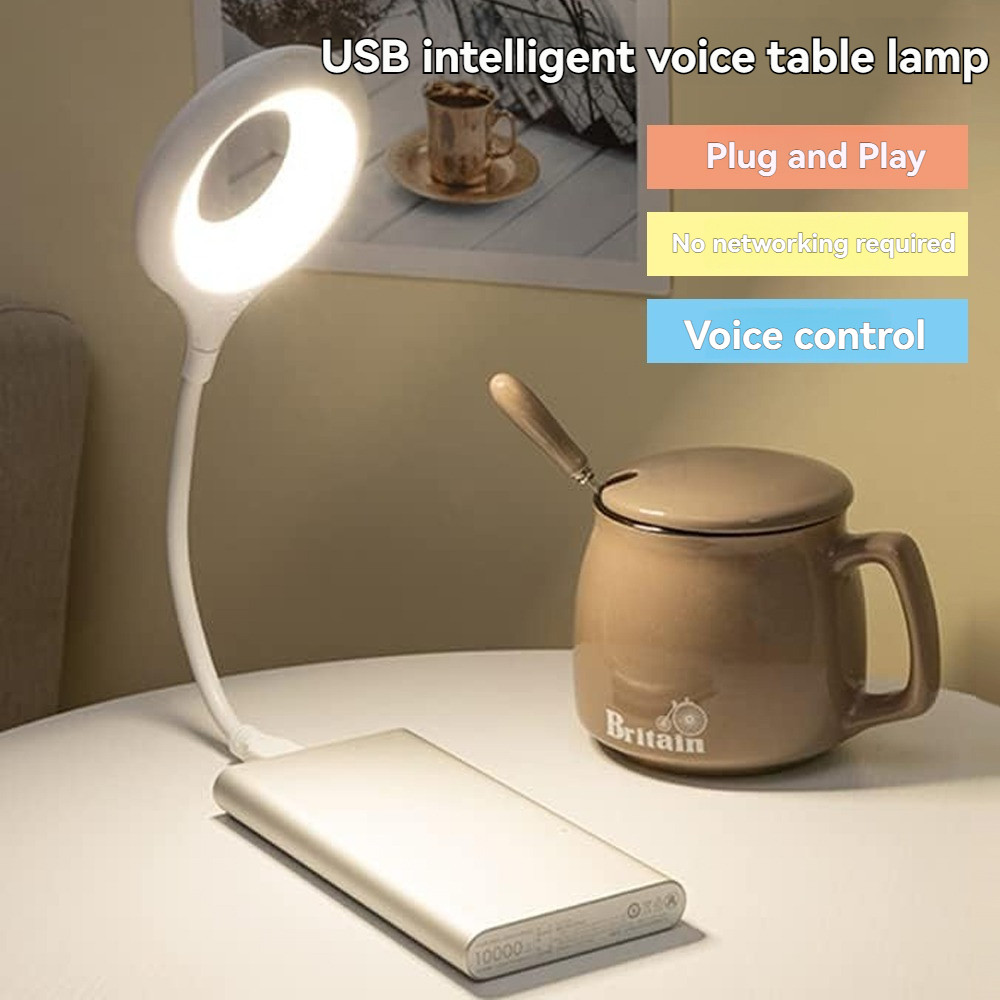 USB Smart Voice Light Head Lamp Holders Voice Smart Light Voice Control ...