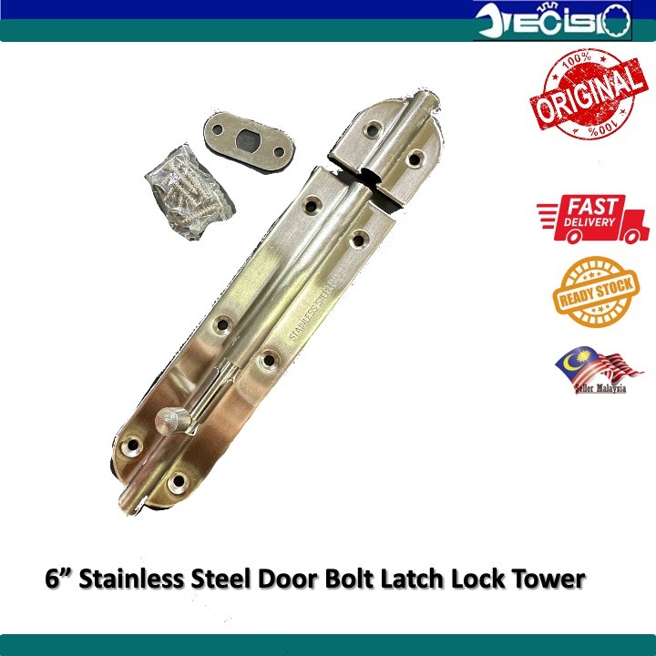 6” Stainless Steel Door Bolt Latch Lock Tower | Shopee Philippines