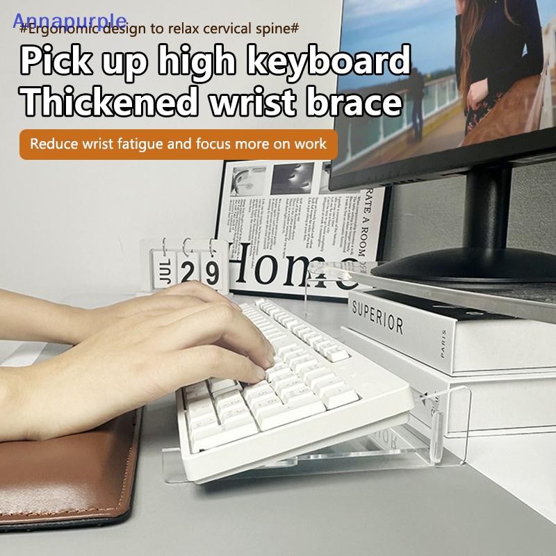 Annap Removable Tilted Keyboard Stand Ergonomic Typing Acrylic Keyboard ...