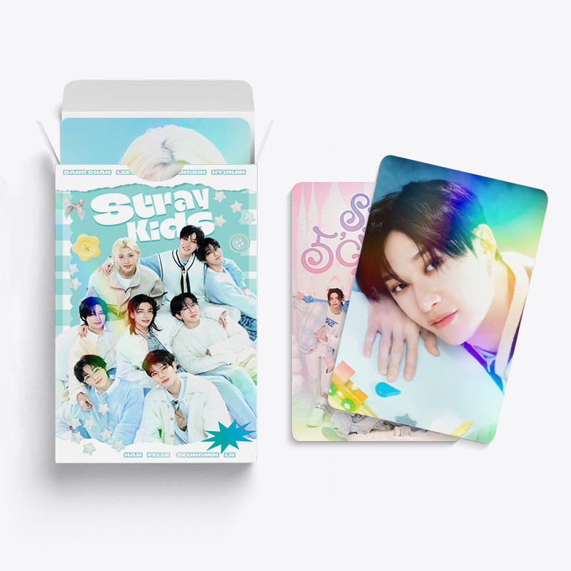 60pcs STRAY KIDS 5 CLOCK BUS No-status Status BM 4EVE Photocards ...