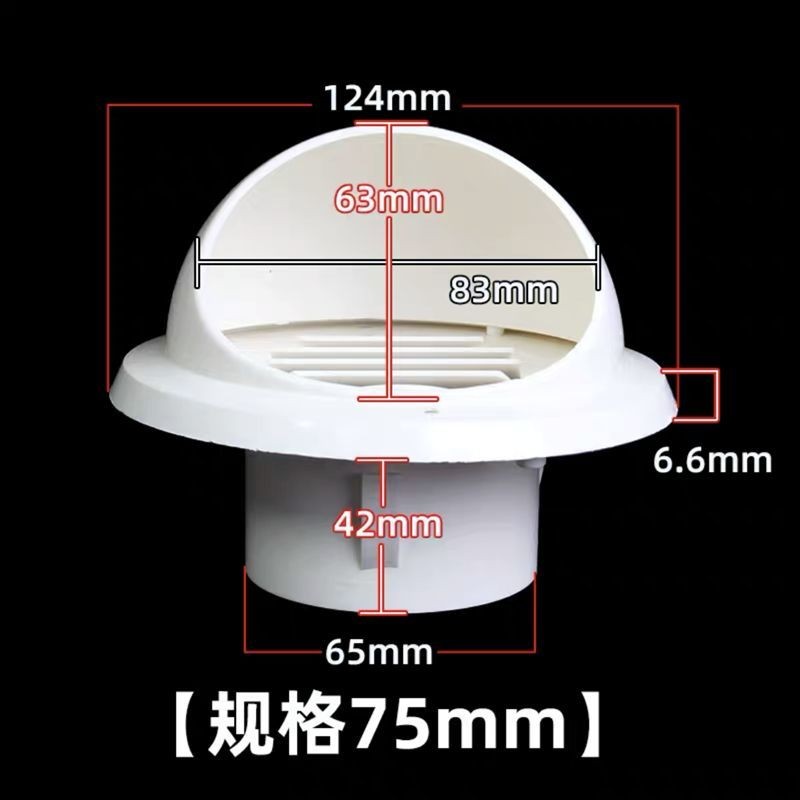 Pvc Ventilation Cap Pipe Cap Practical Ventilation Vent Multi-Purpose ...