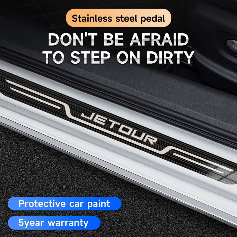 For JETOUR X70/X70S /X70M/X70 PLUS/X90/X95 Car styling Universal type stainless steel sill Scuff ...