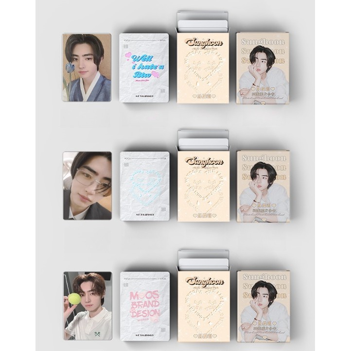 50-119pcs EN SUNGHOON Holographic Postcards 2024 GGU GGU PACKAGE HEESEUNG JAKE JAY JUNGWON NI-KI ...