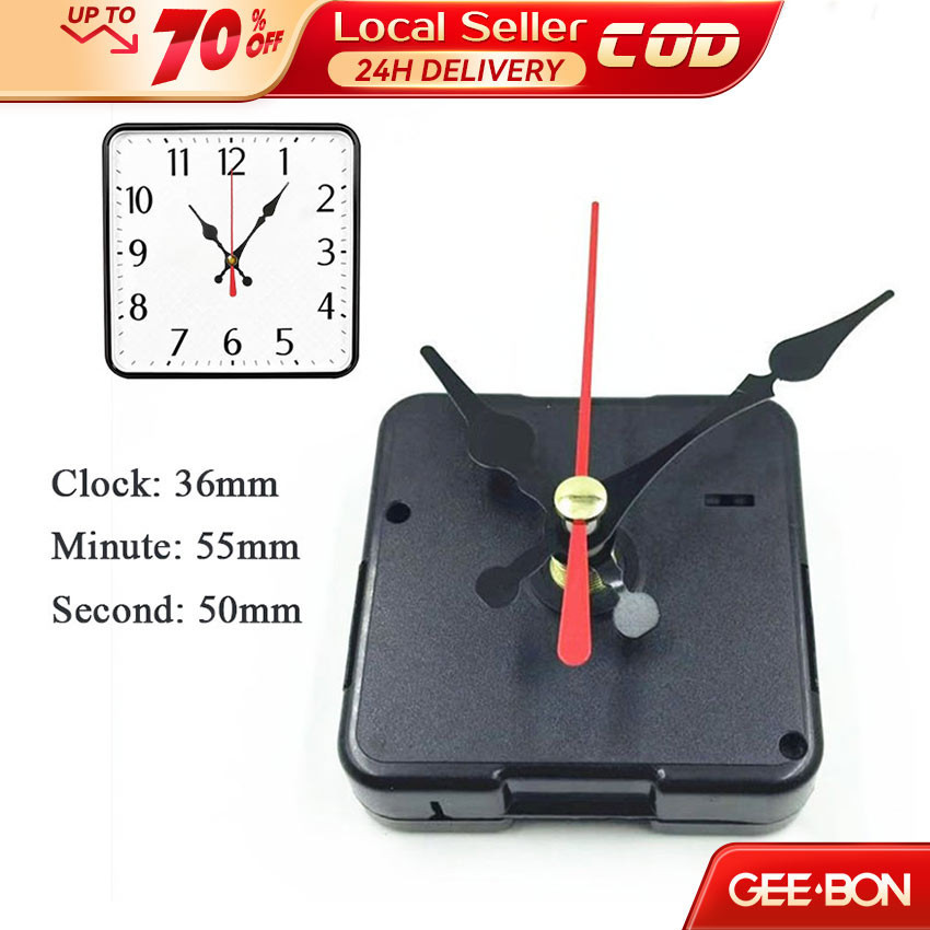 GEEBON Quartz Clock Repair Movement DIY Silent Wall Clock Replacement ...