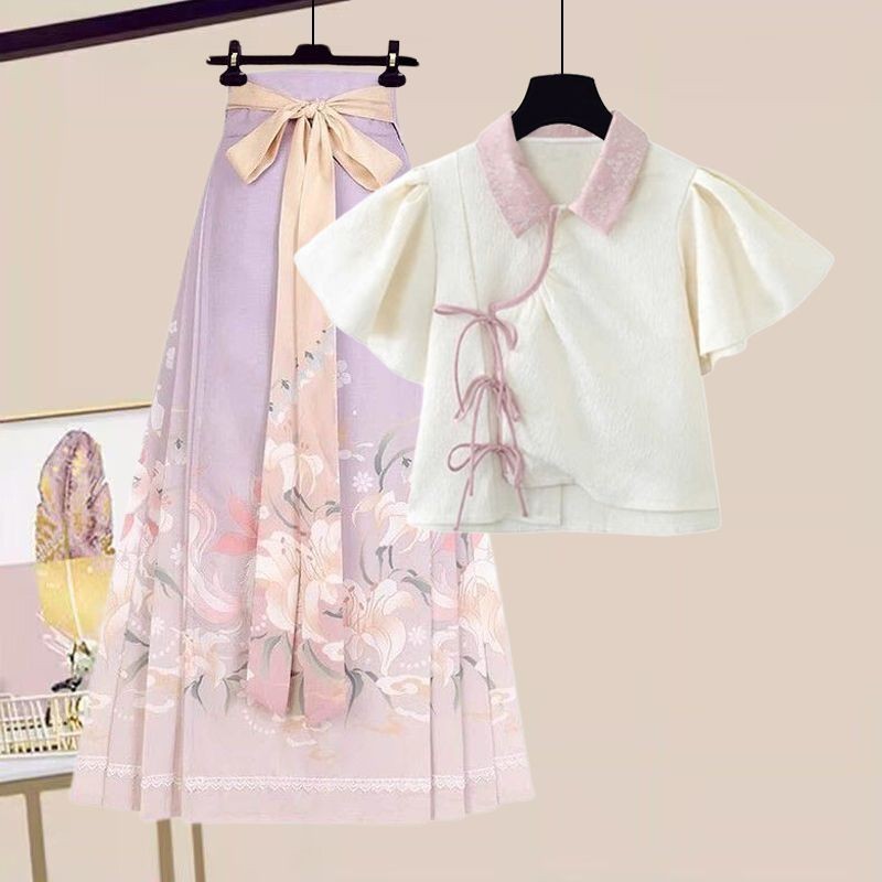 Summer New Style Hanfu Suit Hanfu Suit Hanfu Female M-4XL Horse Skirt ...