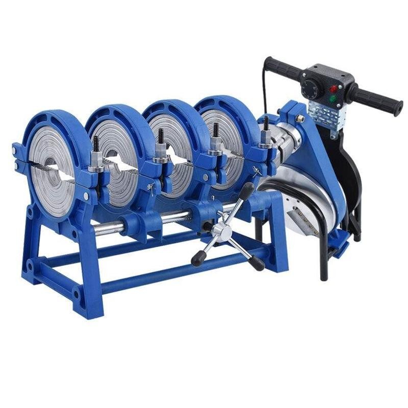 PE pipe hot melt machine,Hand cranked four ring butt welding machine ...