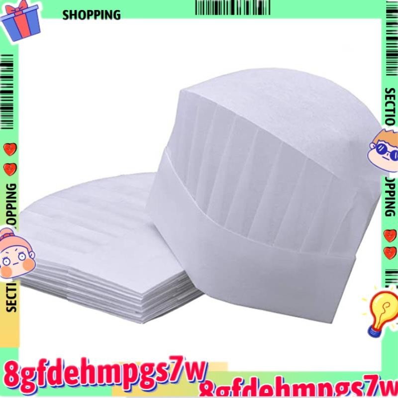 【W0】25 Packs of Disposable Chef Hat SMS 100% Non-Woven Kitchen Cooking ...