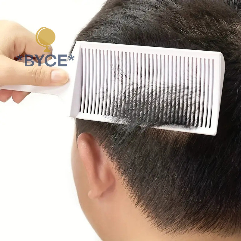 BYCE> 2PCS Kit Upgrade Barber Flat Top Hair Cut Combs Men's Arc Design ...