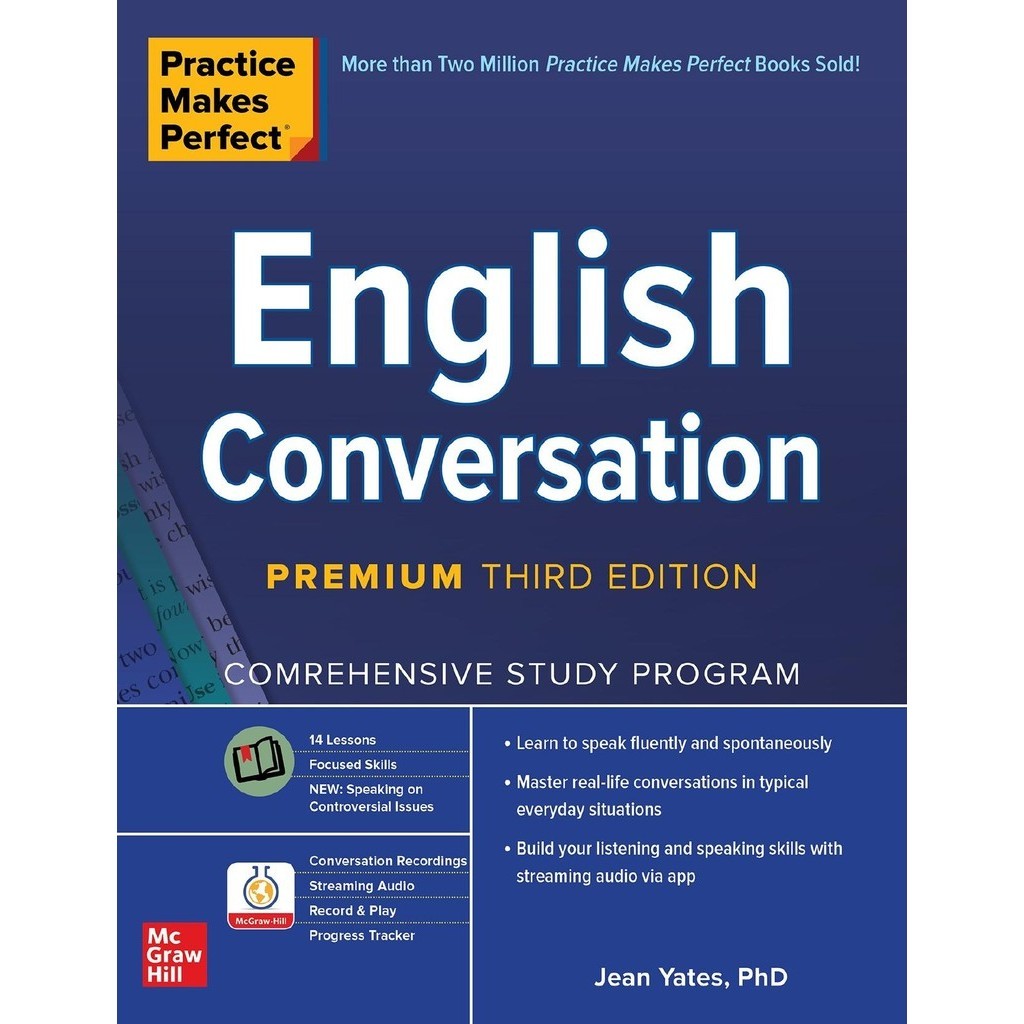 Perfect makes practice: English conversation with free audio | Shopee ...