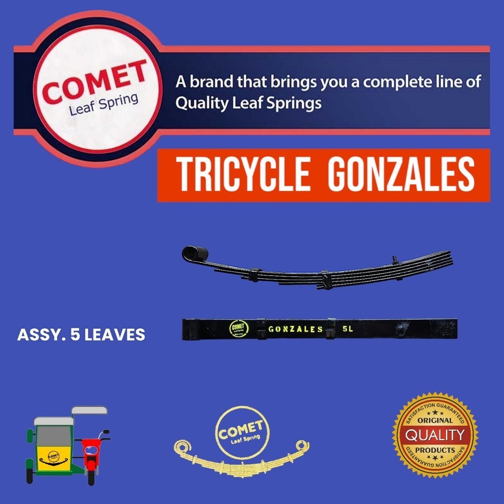 Leaf Spring for Tricycle GONZALES 5 Leaves (Molye) | Shopee Philippines
