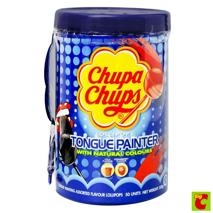 Chupa Chups Tang Paintter Color Changing Tongue Lollipop With Natural ...