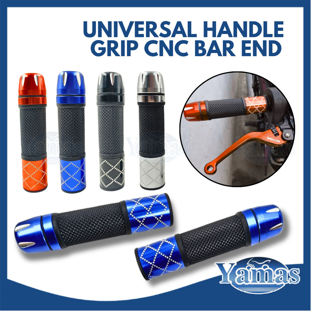 UNIVERSAL HANDLE GRIP CNC BAR END MOTORCYCLE HG-632-20 [YAMAS] | Shopee ...