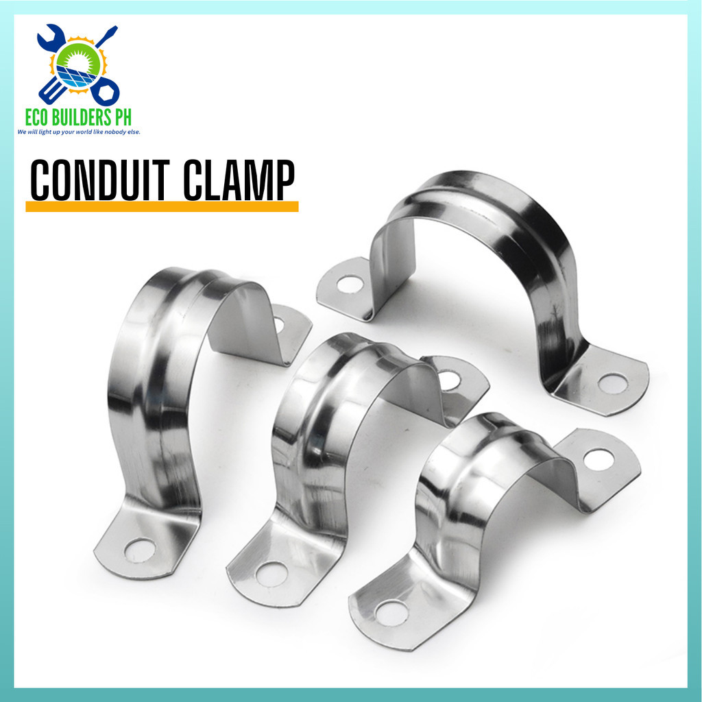 Heavy Duty Stainless Steel Conduit Clamps U CLamps single double hole 1 ...