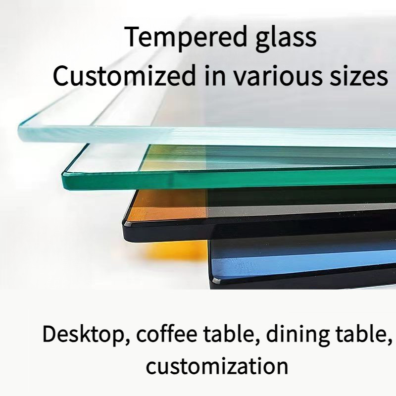 Tempered Glass Desktop Customized Coffee Table TV Cabinet Dining Table ...