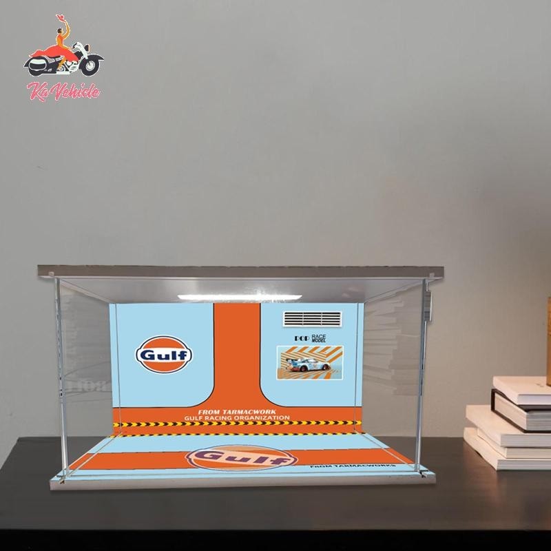 [Whstrong] 1:32 Scale Parking Lot Display Case Diorama Car Showcase for ...