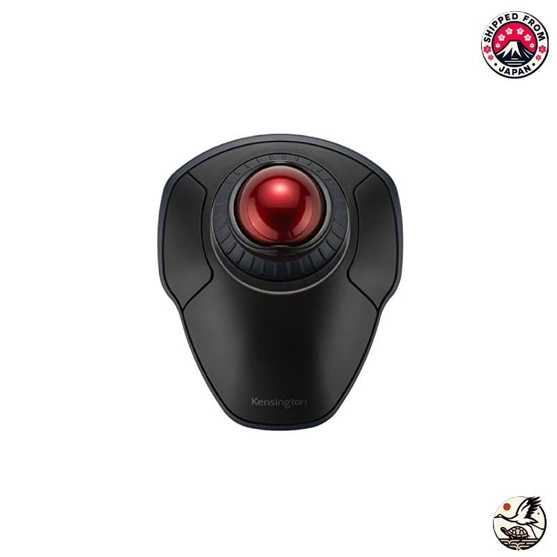 Kensington Orbit Wireless Trackball with Scroll Ring Black & Red ...