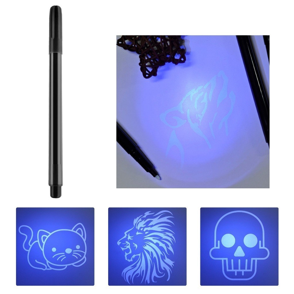 Black Nib With Invisible / Invisible UV Ink Big Nib Is Used For Drawing ...