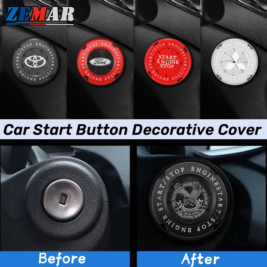 Rotatable Car Ignition Switch Ring Engine Push Start Stop Decorate ...