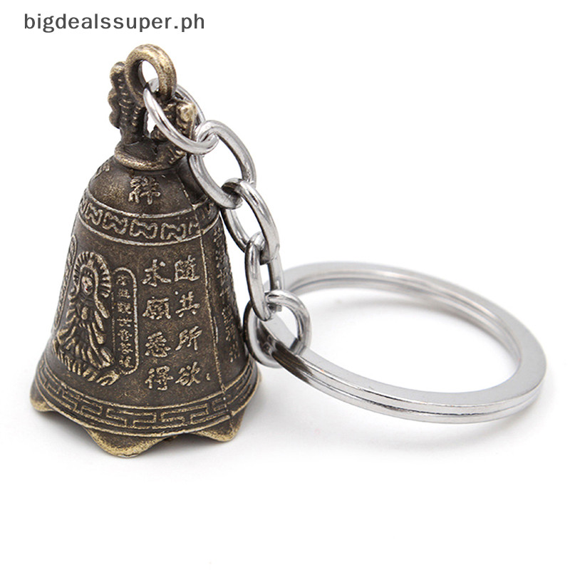 Pro Antique Bell Chinese Mini Sculpture Pray Guanyin Buddha Bell Shui ...