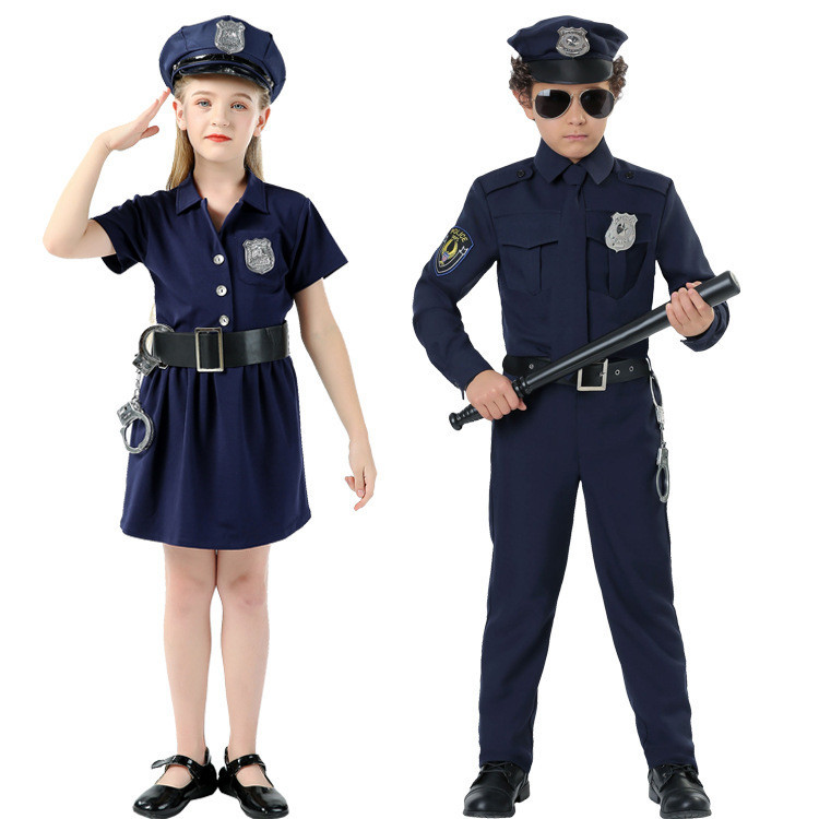 Halloween Children Dress Up Costume Police Uniform Uniform Cute Police ...