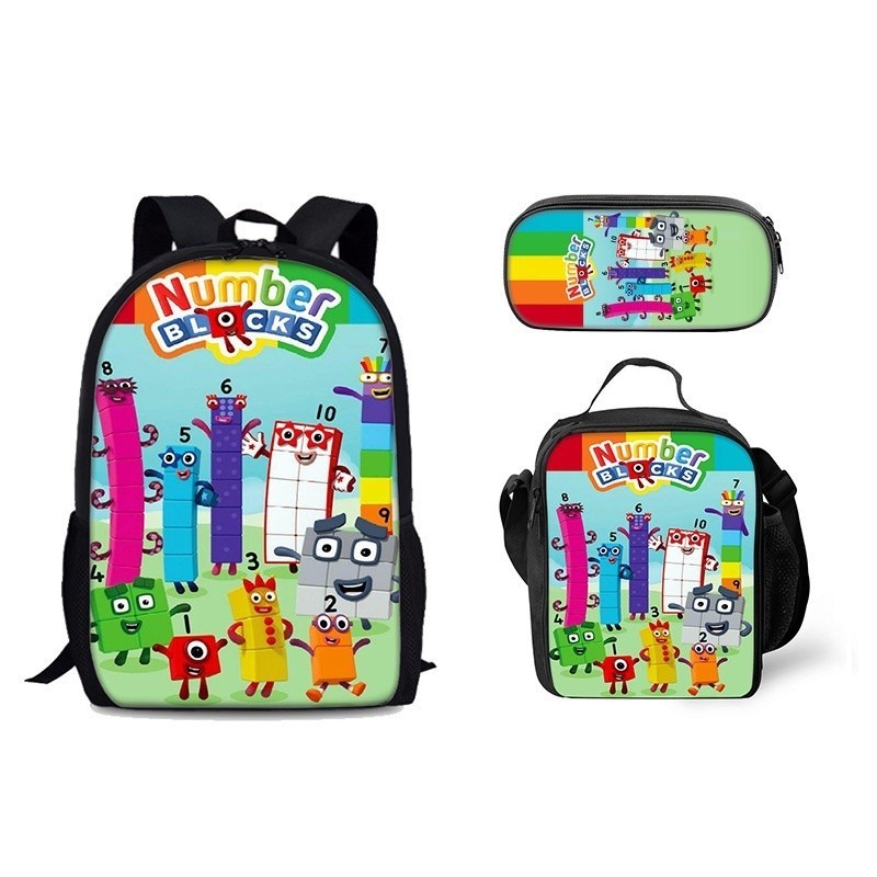 Newest Game Peripheral Number Blocks Backpack Numberblocks Student ...