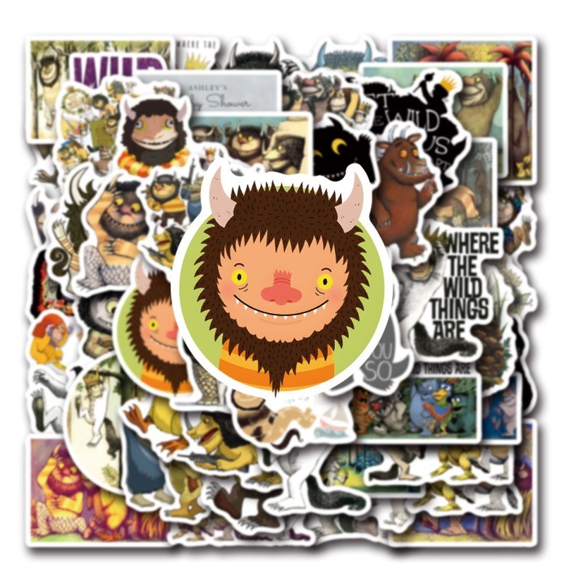 55Pcs/Set Where The Wild Things Are Stickers Waterproof Stickers Decal ...