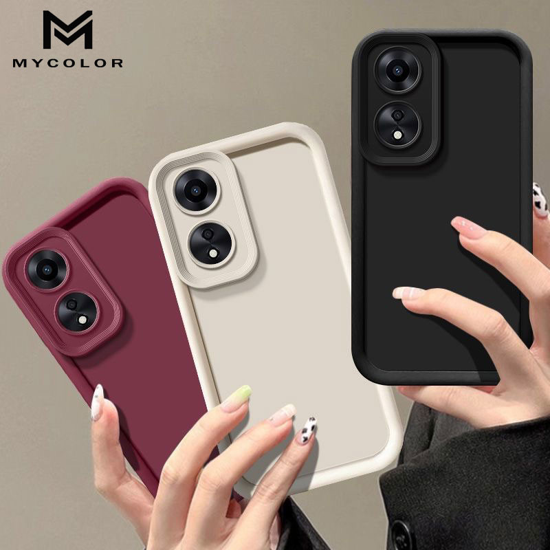 Candy Color Soft Silicone Case For OPPO A5 A3 Pro A3X A98 A95 A79 A78 A77 A77s A60 A58 China A57 ...