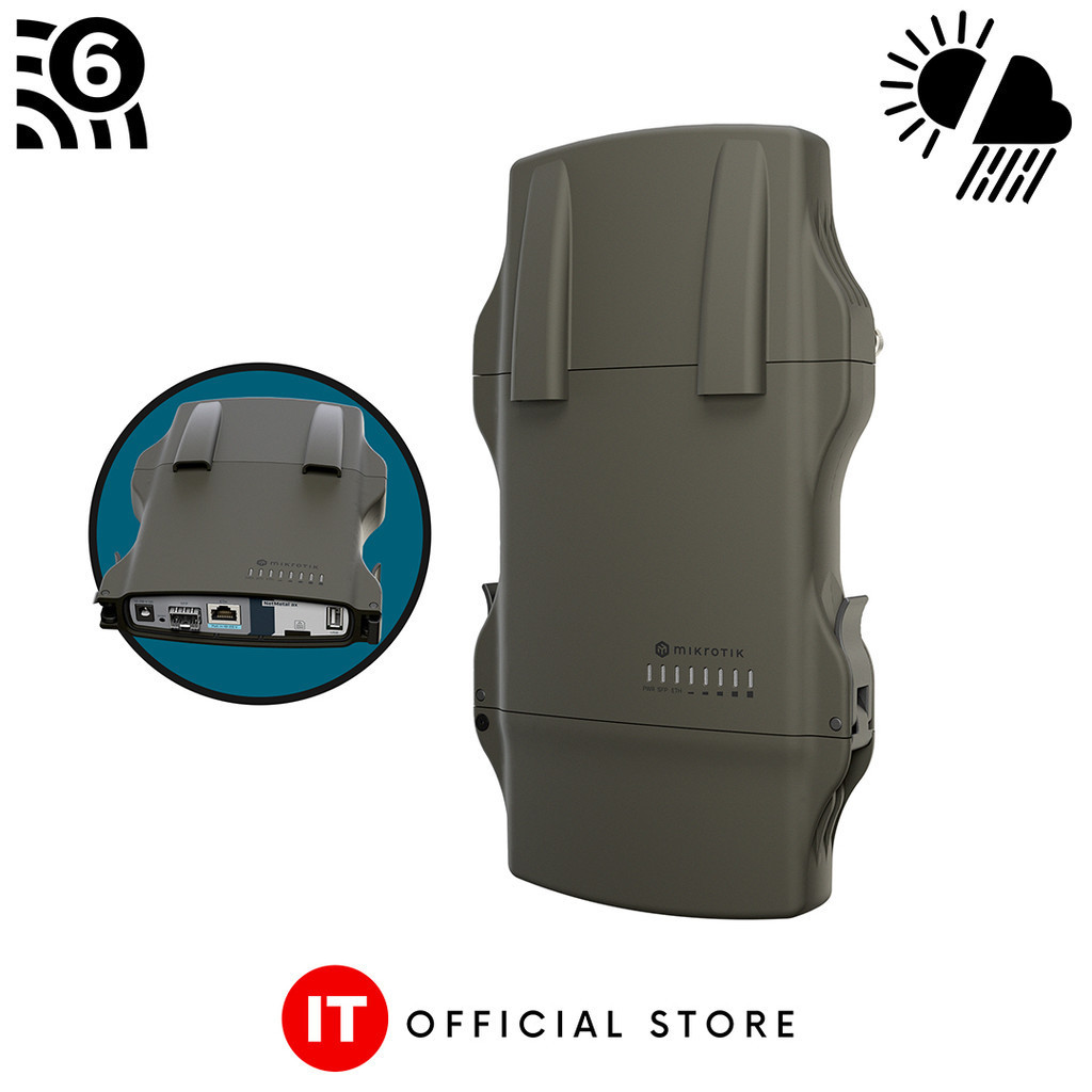 MikroTik NetMetal ax - Outdoor Dual-band WiFi 6 Access Point - (1 ...