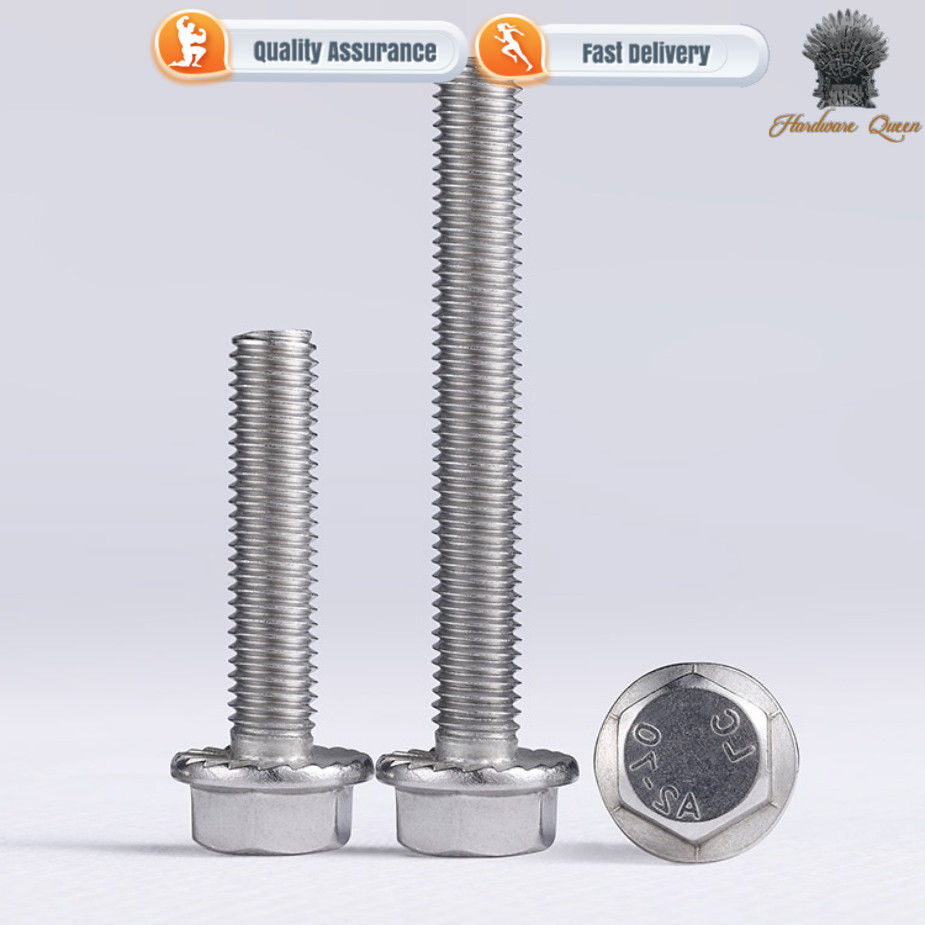 [AG] 304 Stainless Steel Anti-Loose Flange Bolt with Teeth A2-70 ...