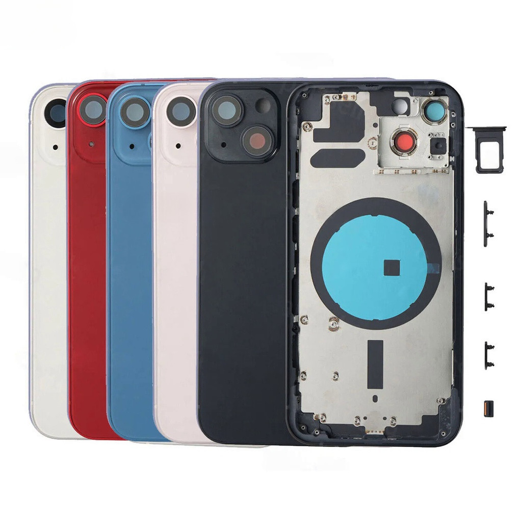 For Battery Back Housing Glass Cover + Middle Frame + SIM Tray + Side ...