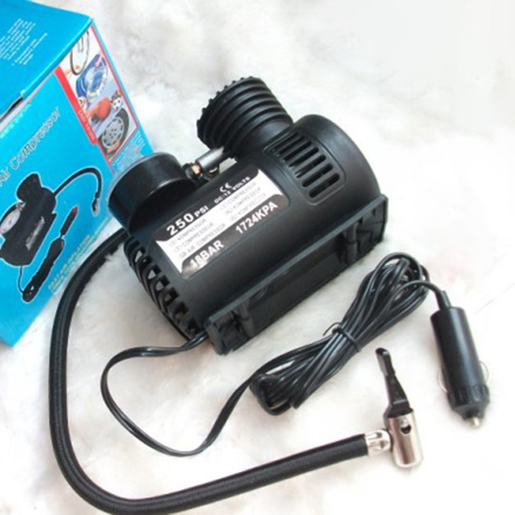 mini 12V Auto air compressor 300 PSI Heavy Duty Portable Car Truck Tyre ...
