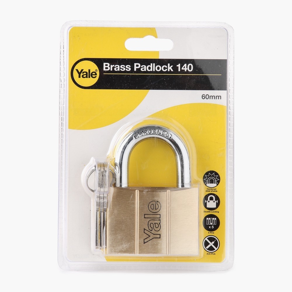 Yale 60mm Solid Brass Padlock with Keys | Shopee Philippines