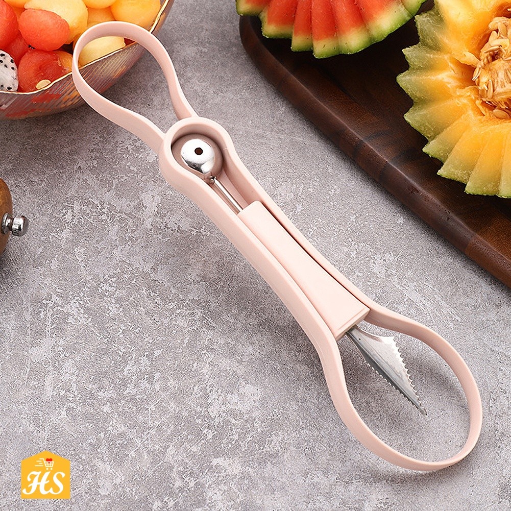 HS 3 In 1 Fruit Processing Tool Kit Peeling Carving Knife Digging Seeds ...