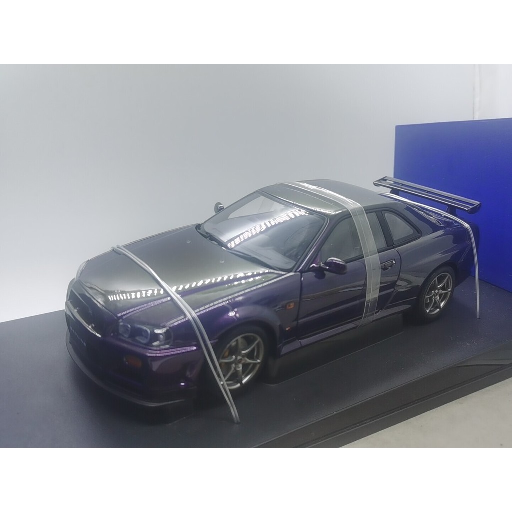 Nissan GTR r34 Alloy Car Model 1: 18, Rare Out of Print Classic GTR ...