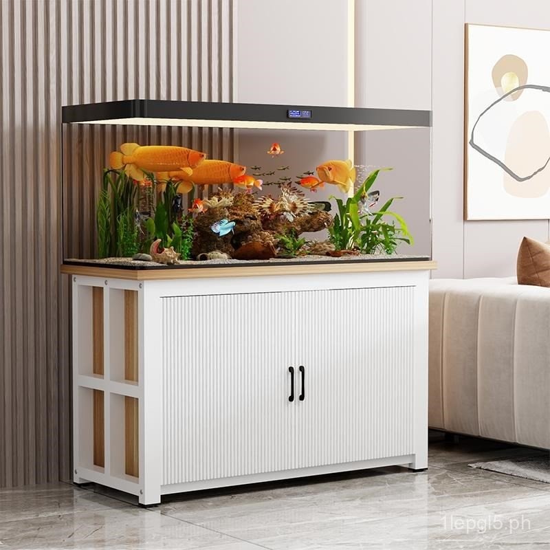 Solid Wood Fish Tank Base Cabinet h Storage Cabinet for Home Use, Small ...