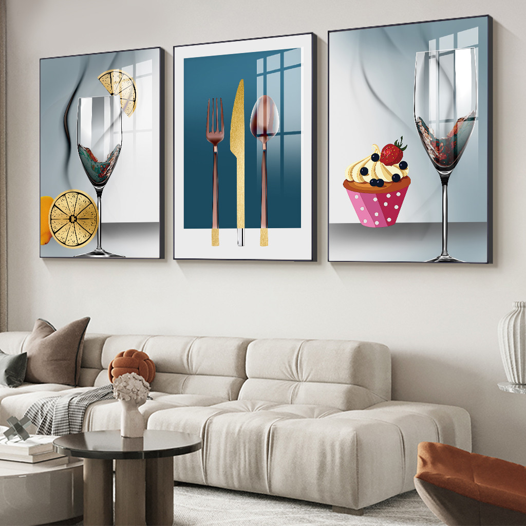 3 Pcs/set Minimalist Art Flower Aesthetics Frame Wall Decoration Luxury ...