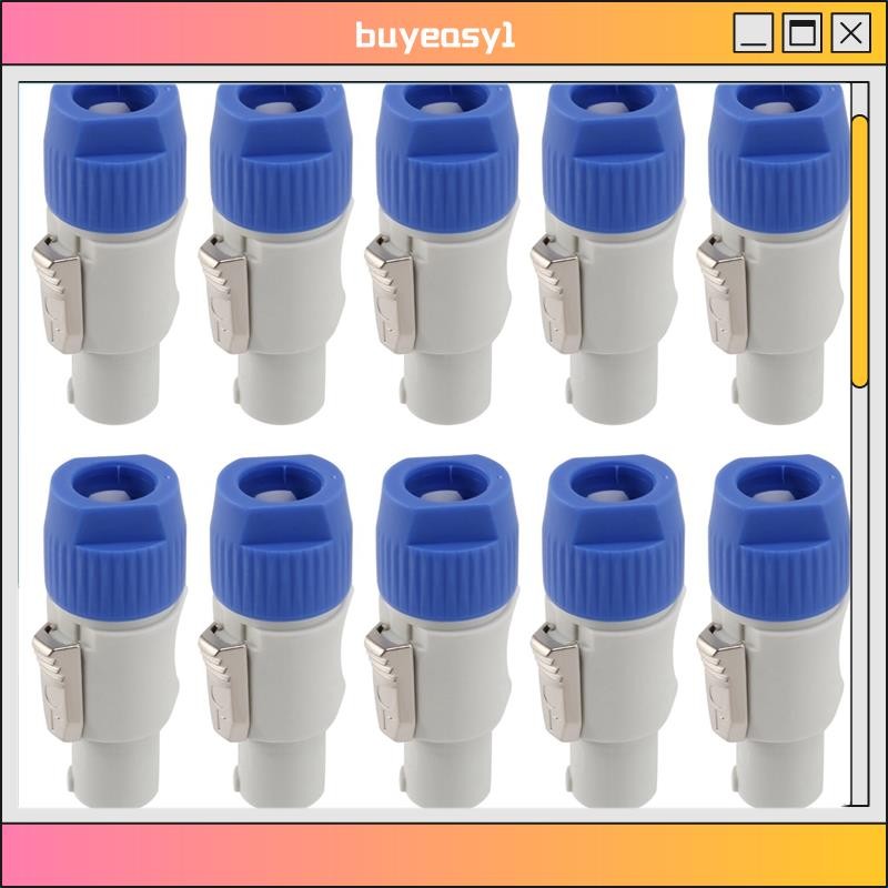 10Pcs/Lot Nac3Fca Speakon Plug 3 Pin Male Powercon Connector 20A 250V ...