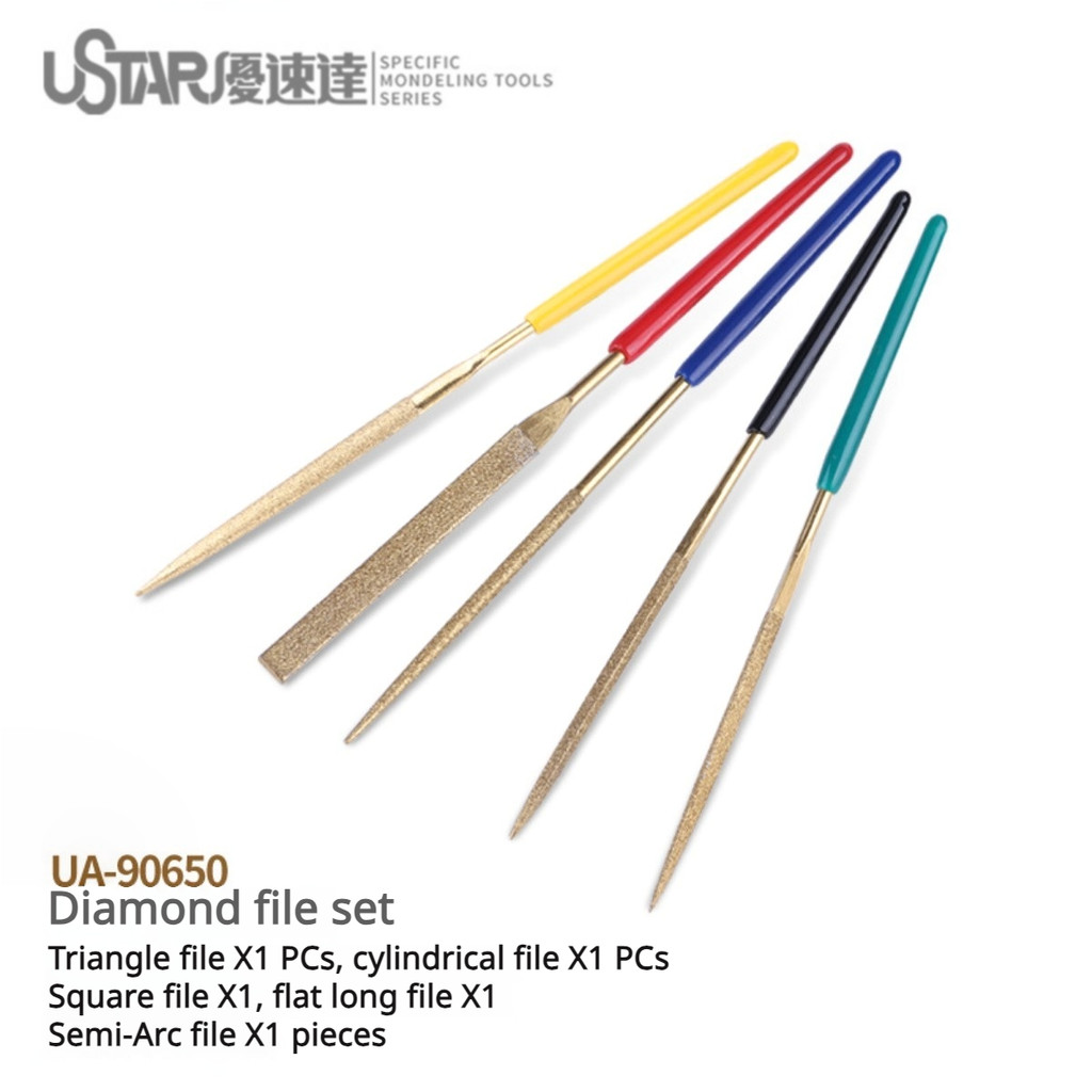 #180 #240 Cylindrical Carborundum Grinding File Kit for Gundam Gunpla ...