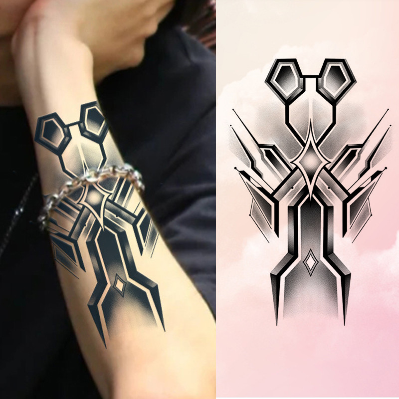 【SUN】Tattoo Sticker Waterproof Long Lasting 2 Weeks Minimalist Tattoo ...