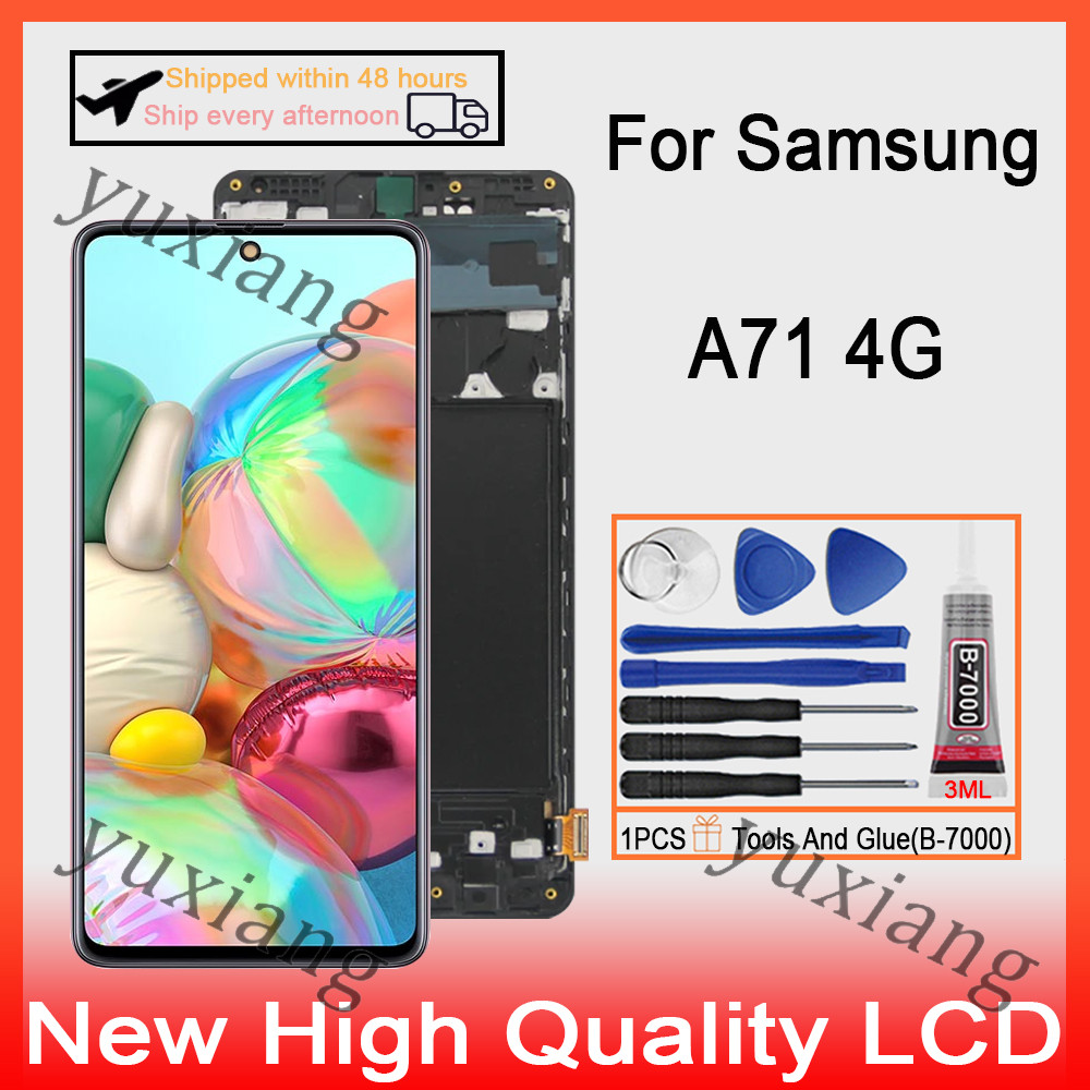 AMOLED OLED TFT For Samsung Galaxy A71 4G LCD Display Touch Screen With Frame Replacement ...