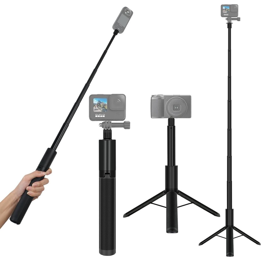 48" Invisible Extendable Camera Selfie Stick for DJI Osmo 360/ Insta360 ...