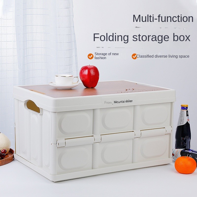 Household Square Plastic Storage Box Vehicle-Mounted Box Camping ...