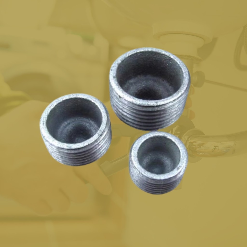 Galvanized Iron (GI) Plug – High-Quality Pipe End Cap (1/2", 3/4", 1 ...