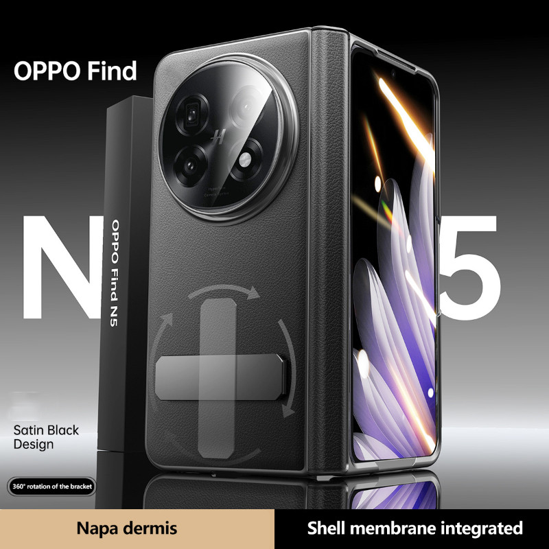 Ultra Thin Plain Leather Phone Case For OPPO Find N5 FindN5 5G 360 ...
